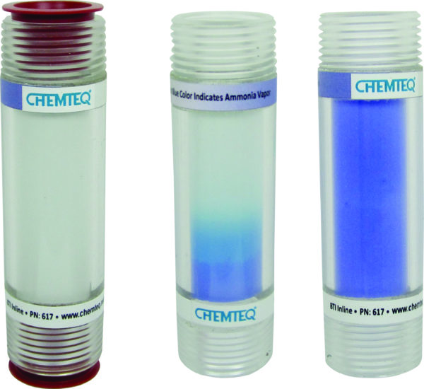 Ammonia Vapor Breakthrough Indicator-Inline. Reliable and cost effective