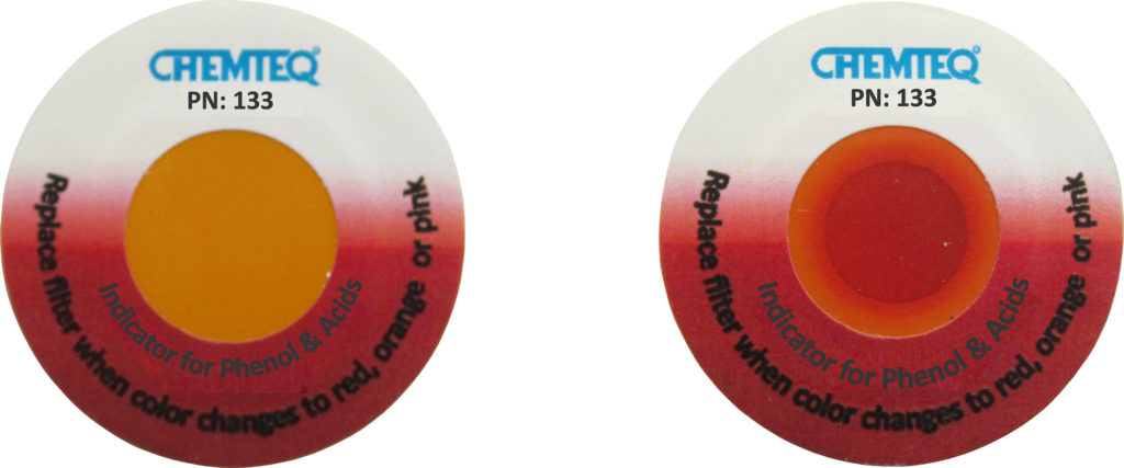 Phenol & Acids Breakthrough-Indicator Sticker BTIS-LFF