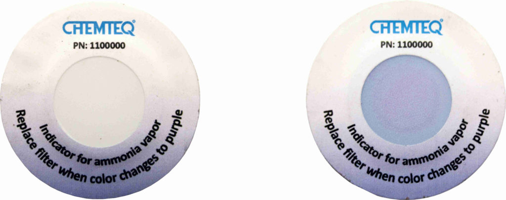 Ammonia Filter Breakthrough-Indicator Sticker – BTIS. Reliable