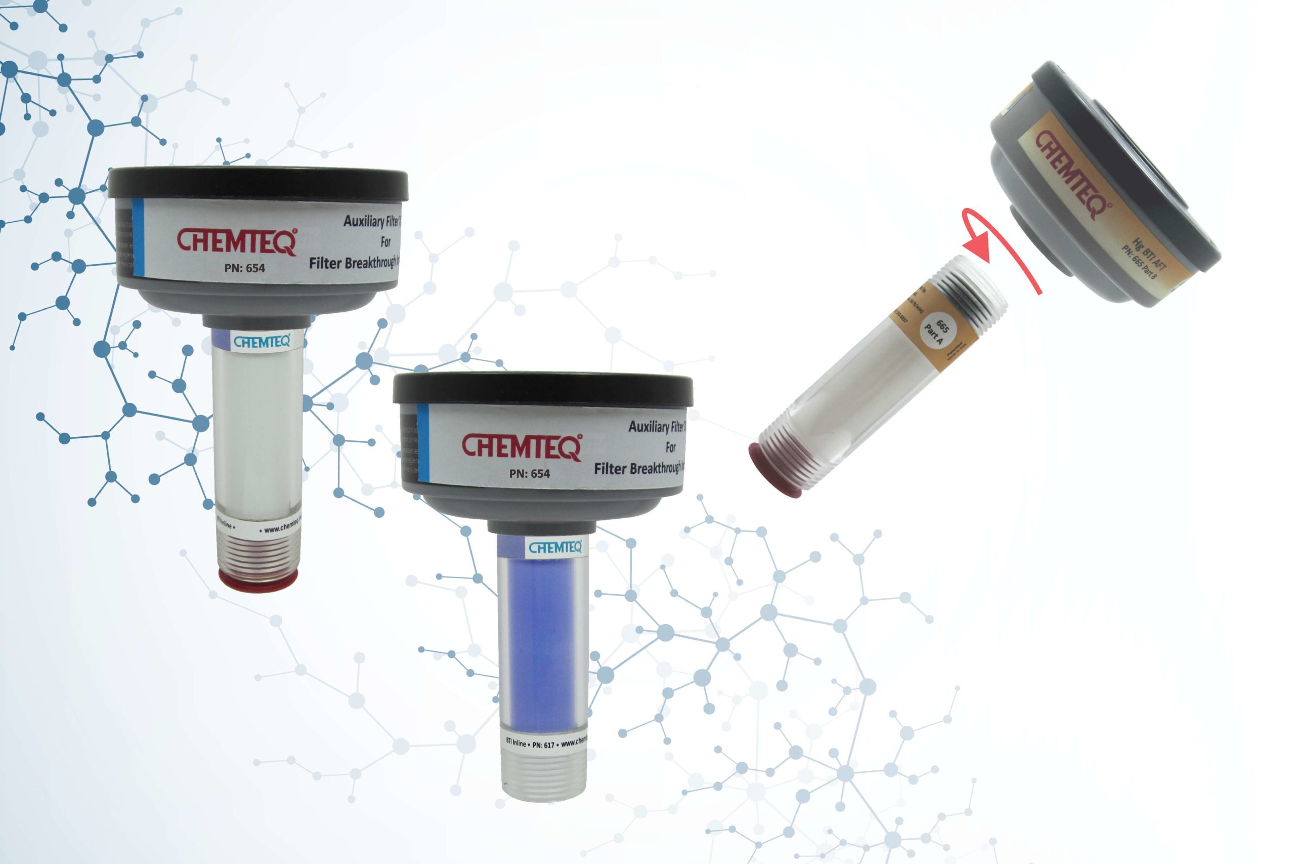 Ammonia Breakthrough Indicator (BTI AFT). Ammonia detector