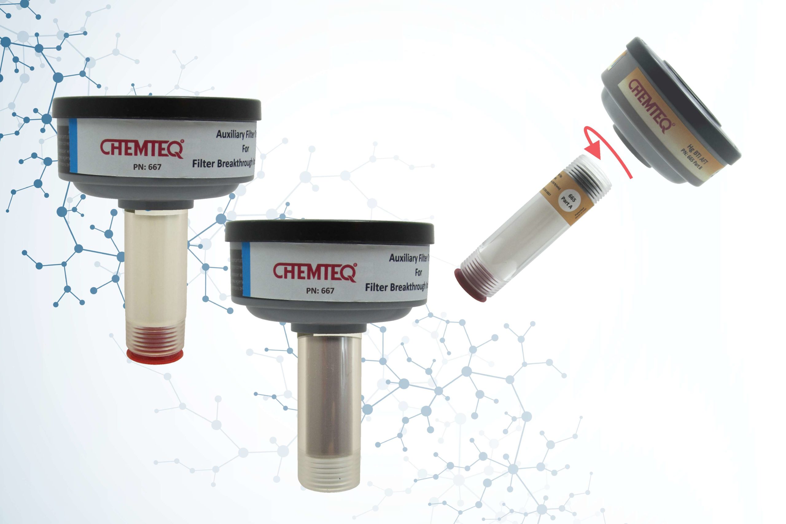 Chlorine Dioxide Breakthrough Indicator (BTI-AFT)