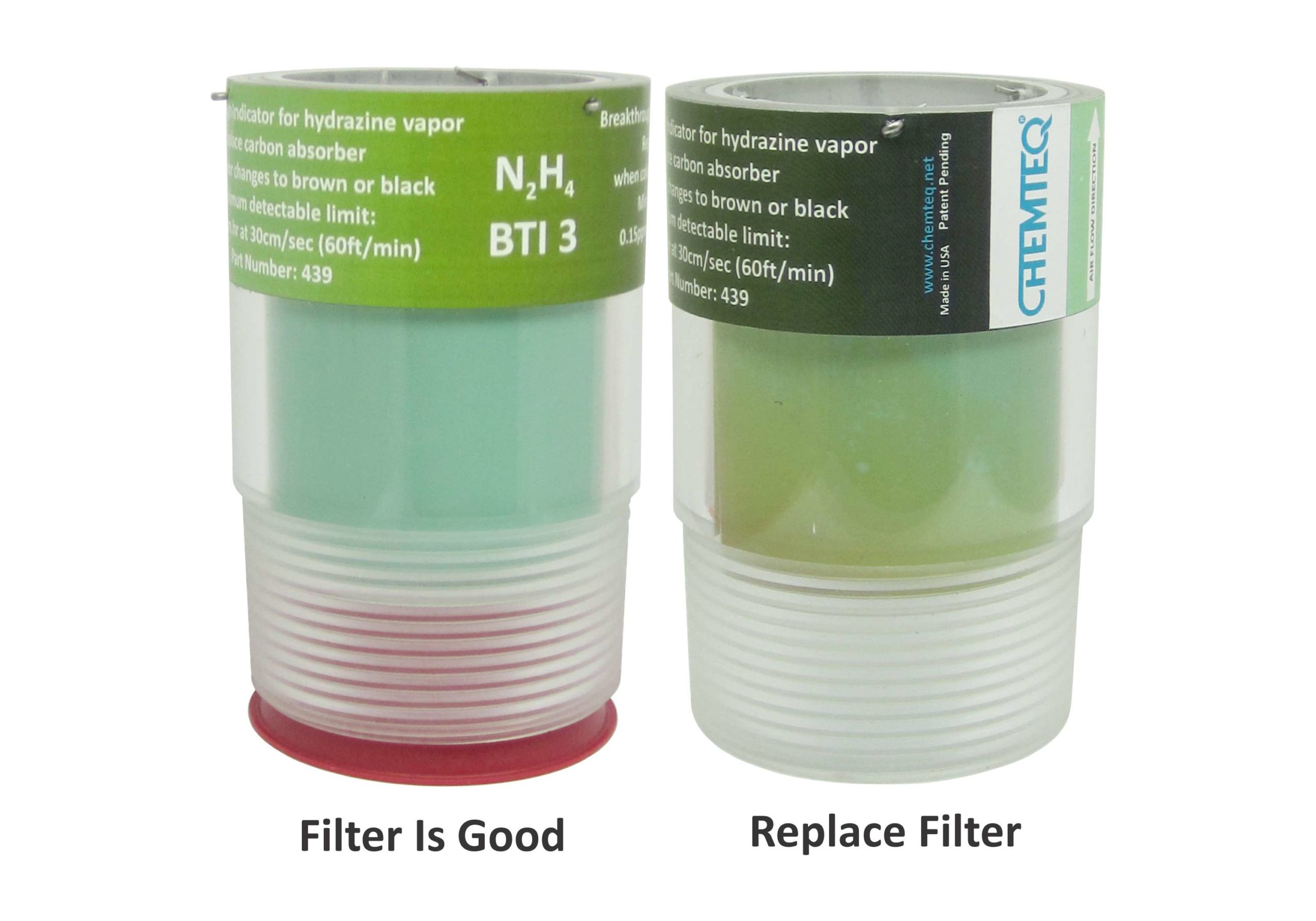 Hydrazines Breakthrough Indicator (BTI3). Reliable and cost effective.