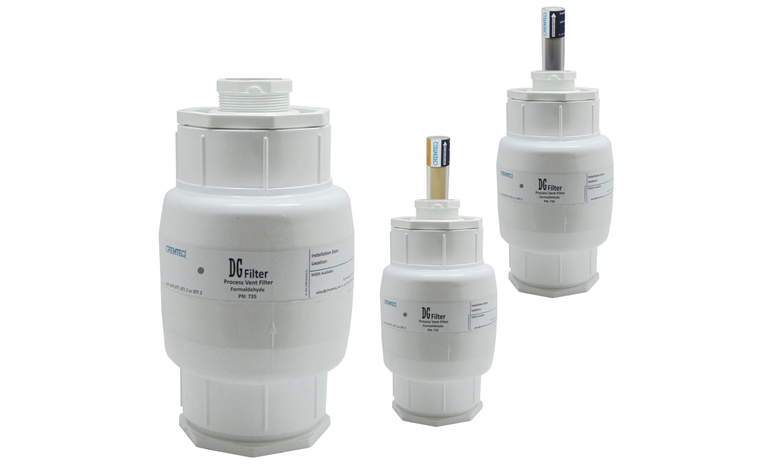 Formaldehyde DG FILTER-735. Most suited for reactor vents.