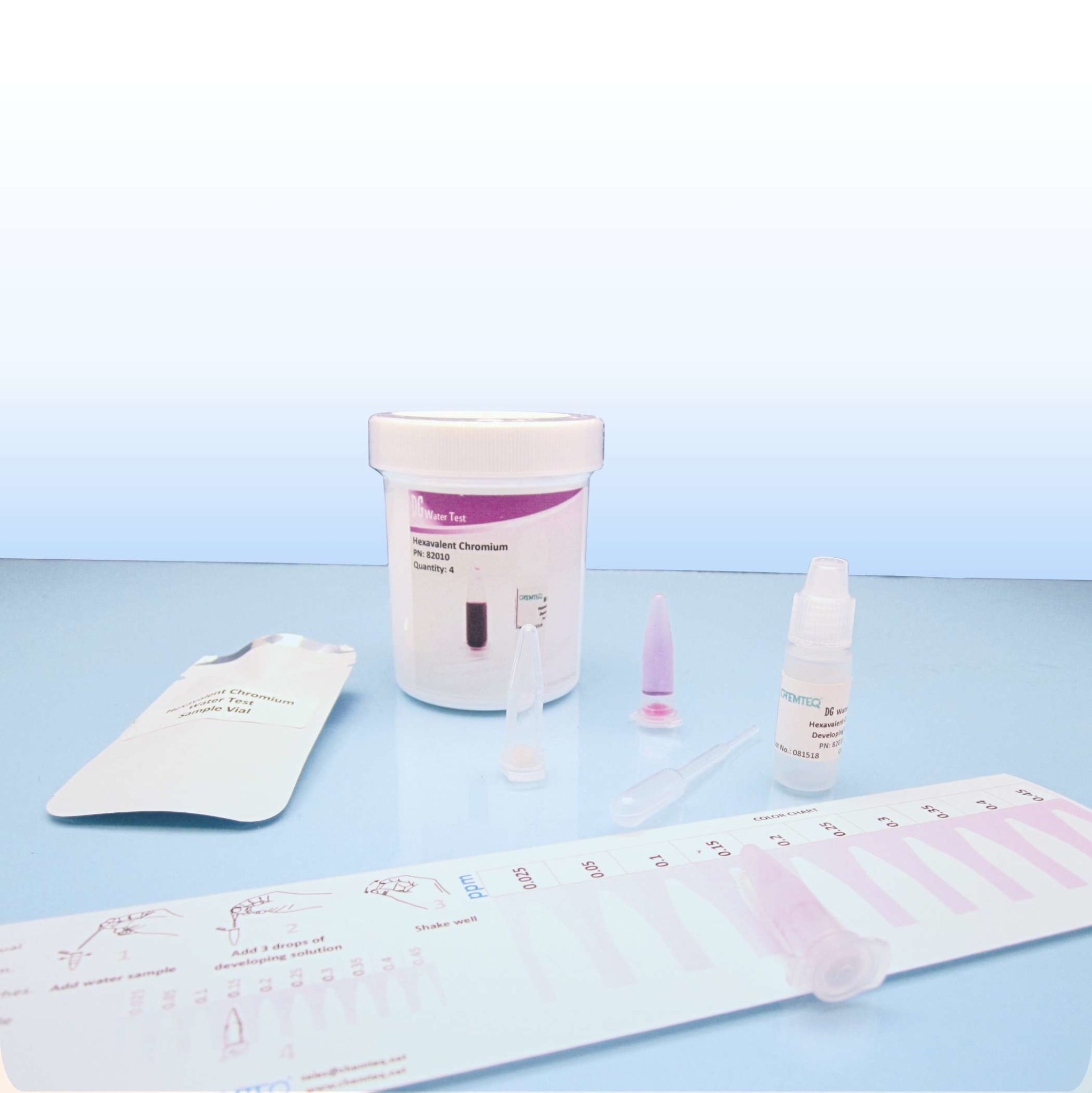 Chemteq Chromium 6 test, real-time direct-read water test