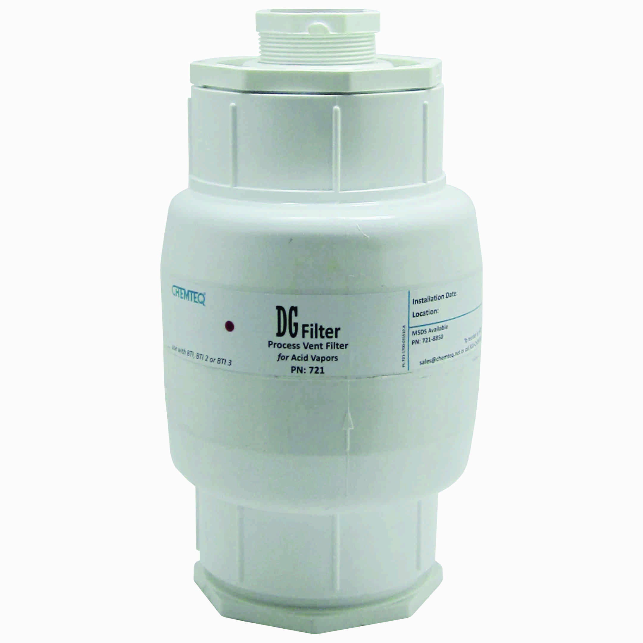 700 Series DG Filters for Chemical Processes and Reactor Vents