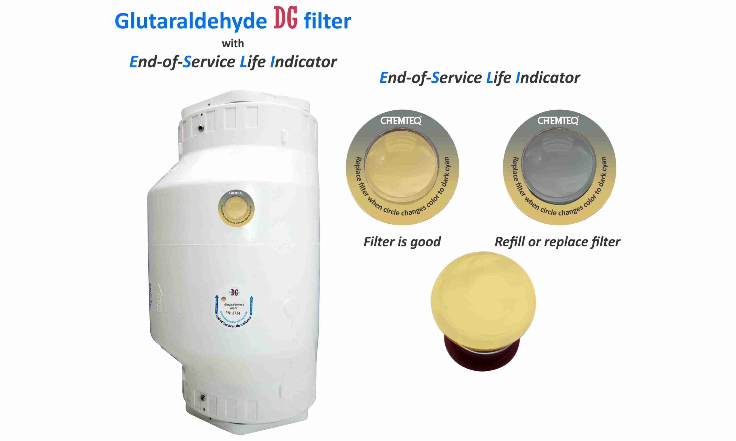 Glutaraldehyde DG FILTER-ESLI 2724 Suitable for Chemical Process