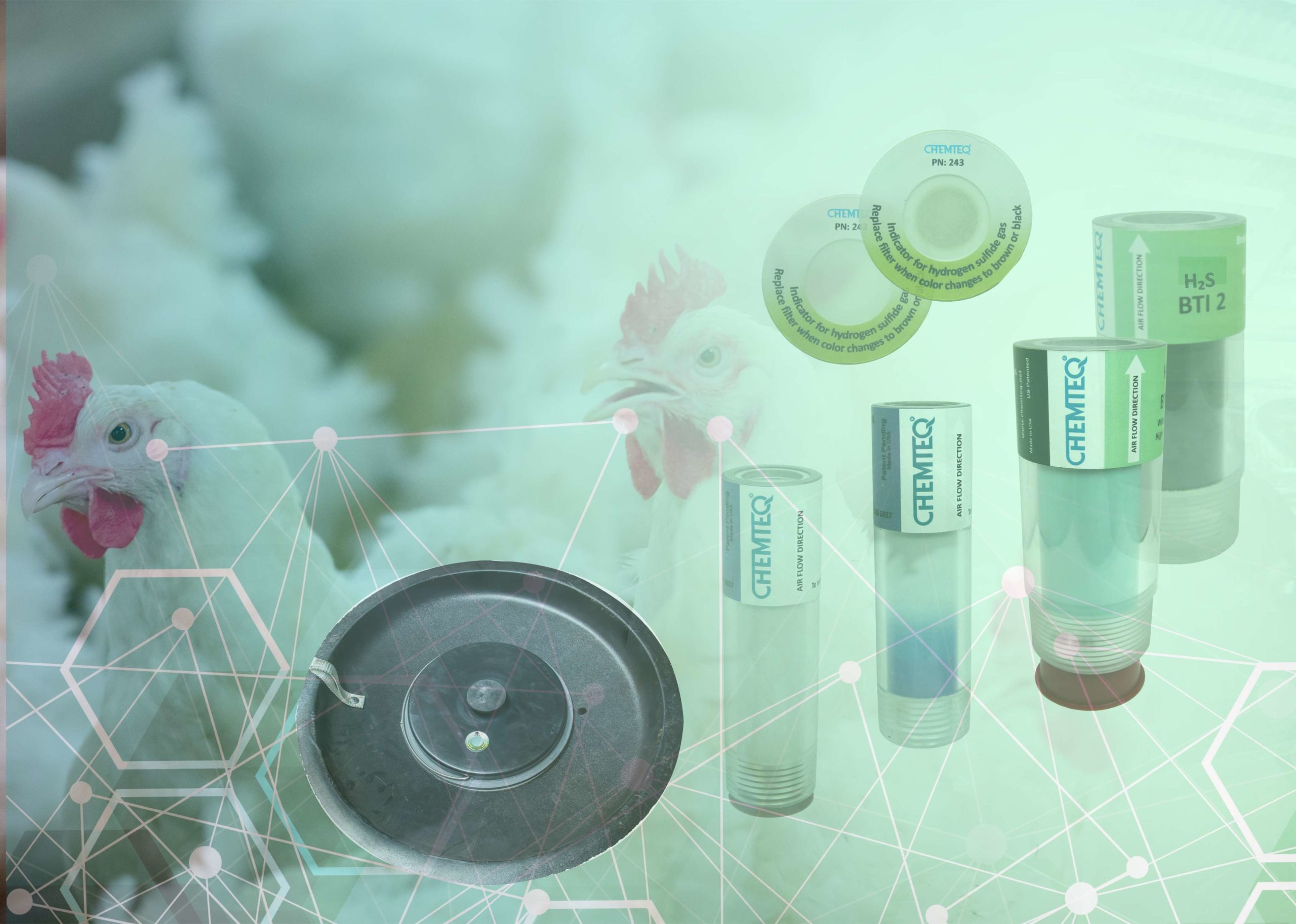 Chemteq Odor Control Products for hydrogen sulfide and ammonia