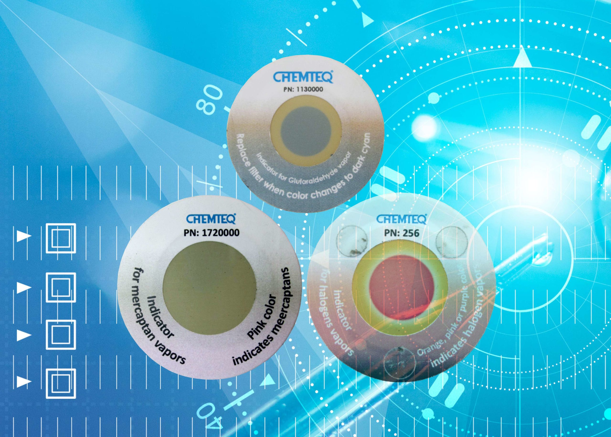 Filter Change Indicator Stickers for Laboratories ductless hood filters